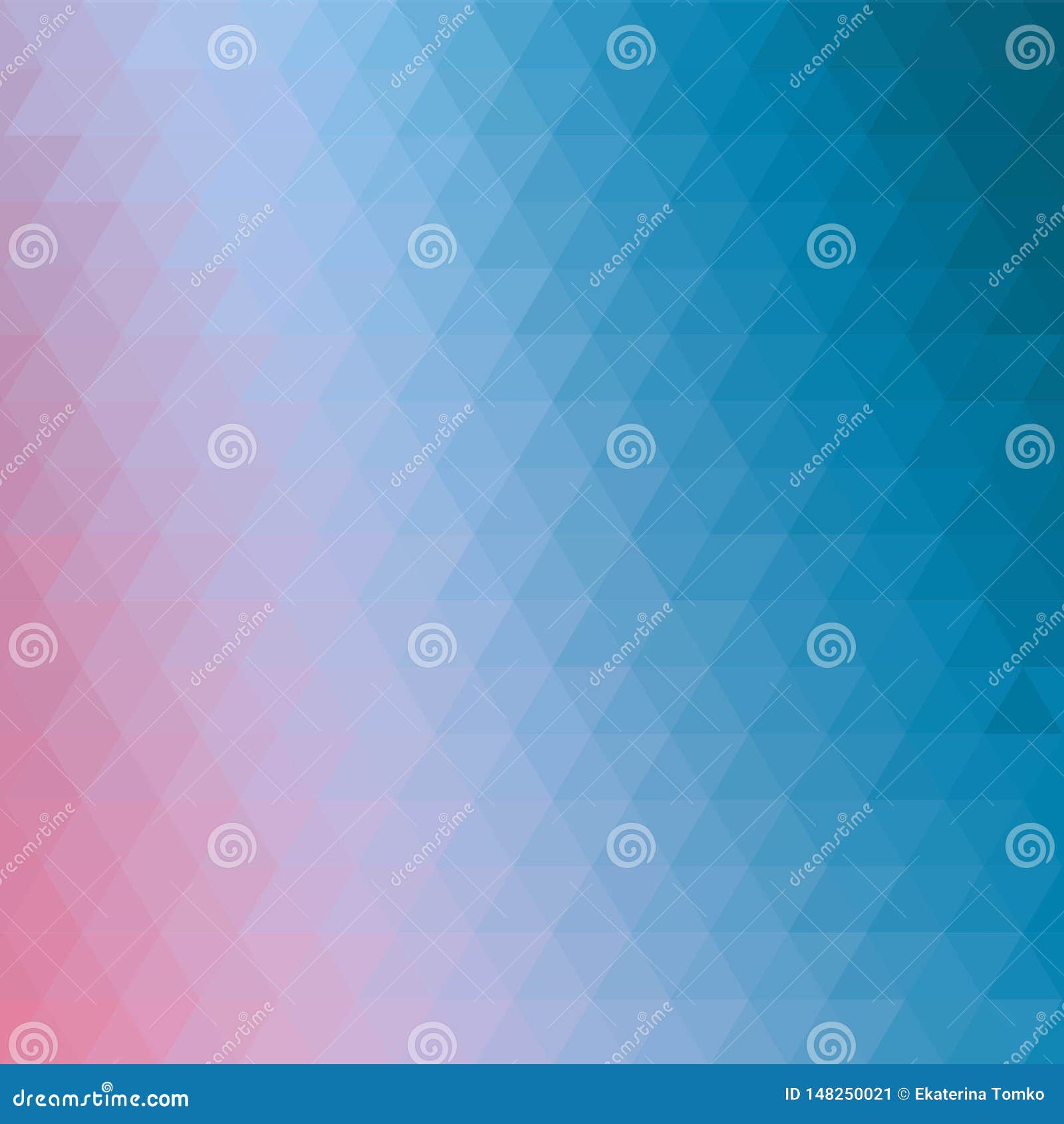 Pink and Blue Background of Triangles. Mosaic Background. Eps 10 Stock ...