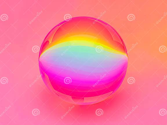 A Pink and Blue Ball on a Bright Pink Background Stock Image - Image of ...
