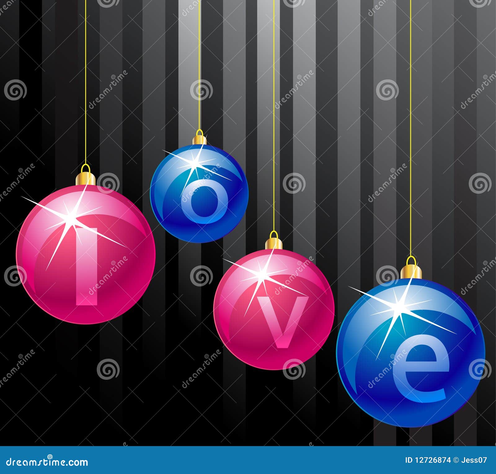 Pink and blue balls stock illustration. Illustration of decoration ...