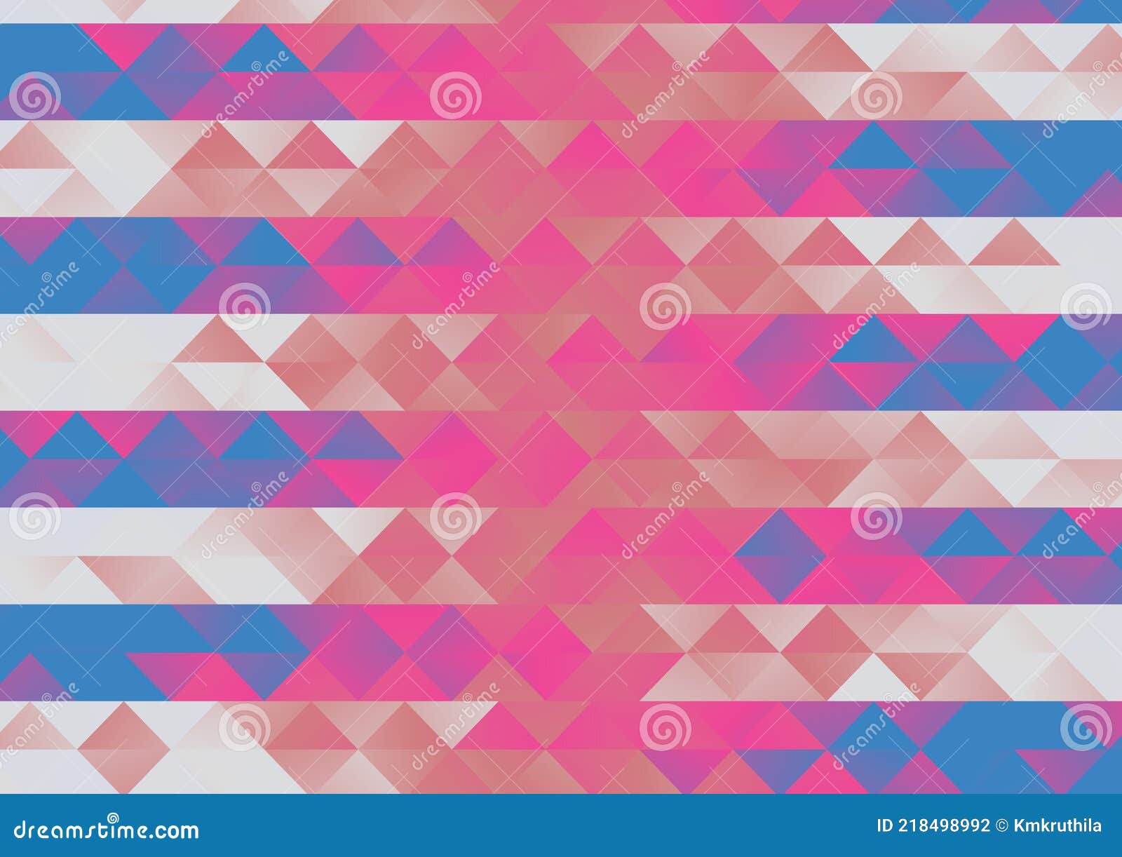 Pink Blue and Brown Triangle Pattern Background Stock Vector ...