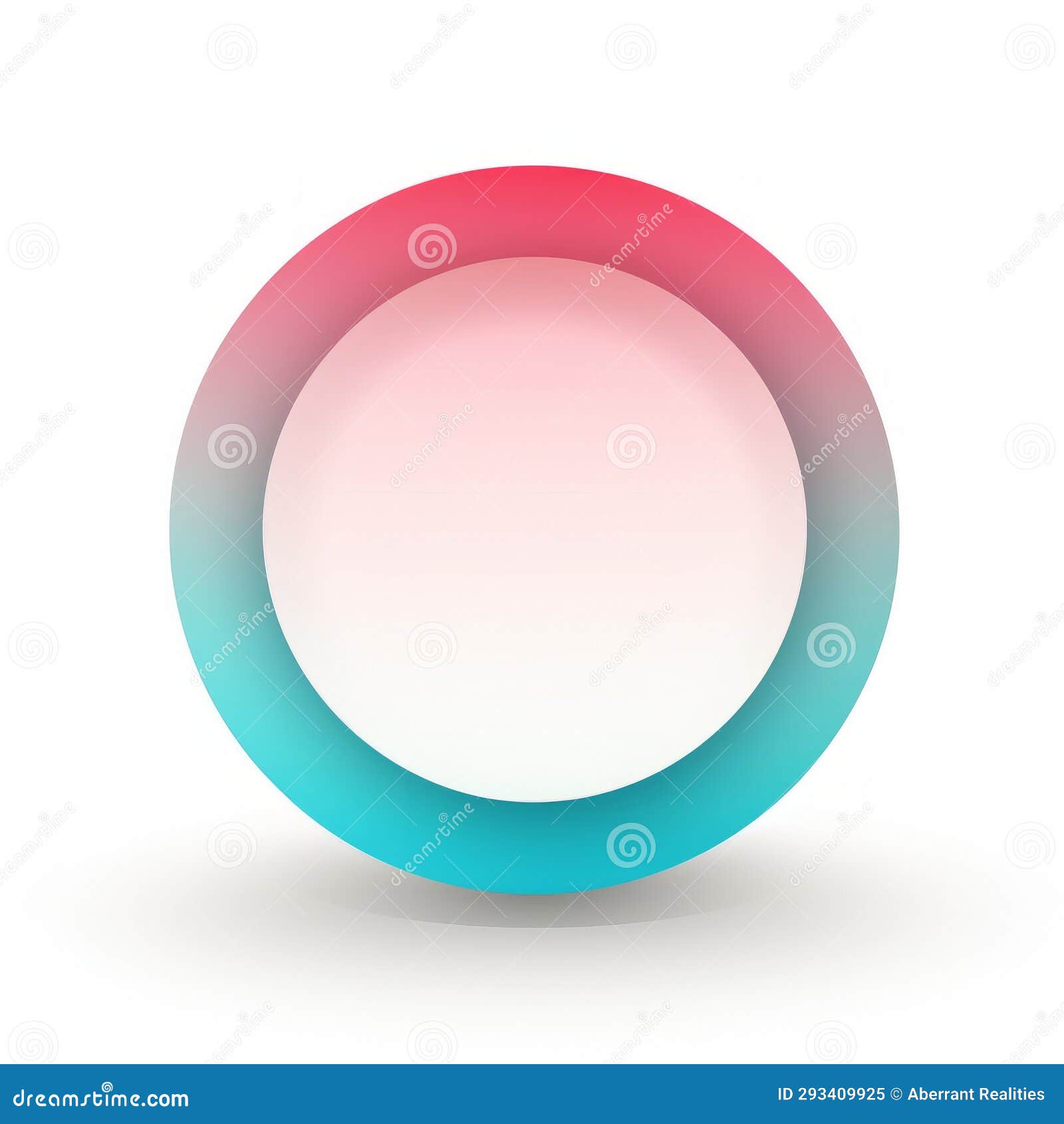 A Pink and Blue Circle on a White Background Stock Illustration ...