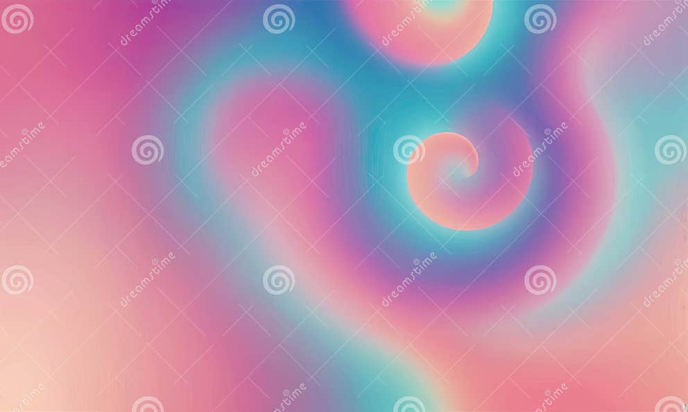 A Pink and Blue Color Swirl is Shown in the Image. Stock Illustration ...