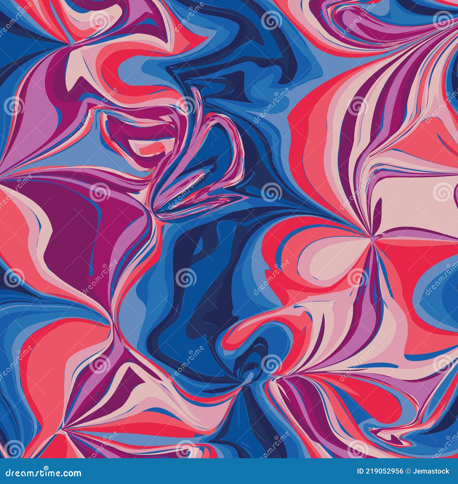 Pink and Blue Marble Pattern Stock Vector - Illustration of blush ...