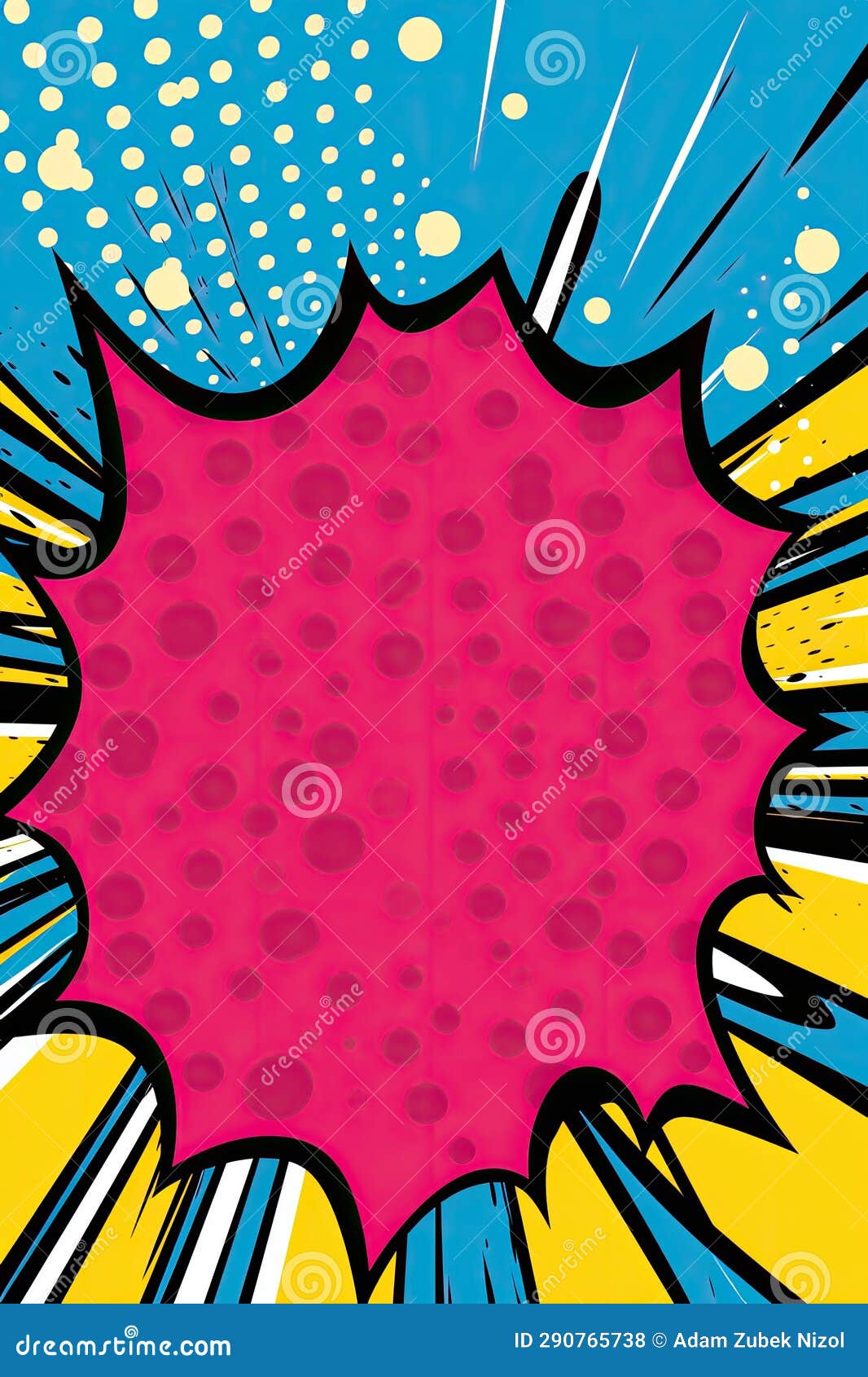 A pink and blue explosion stock illustration. Illustration of ...