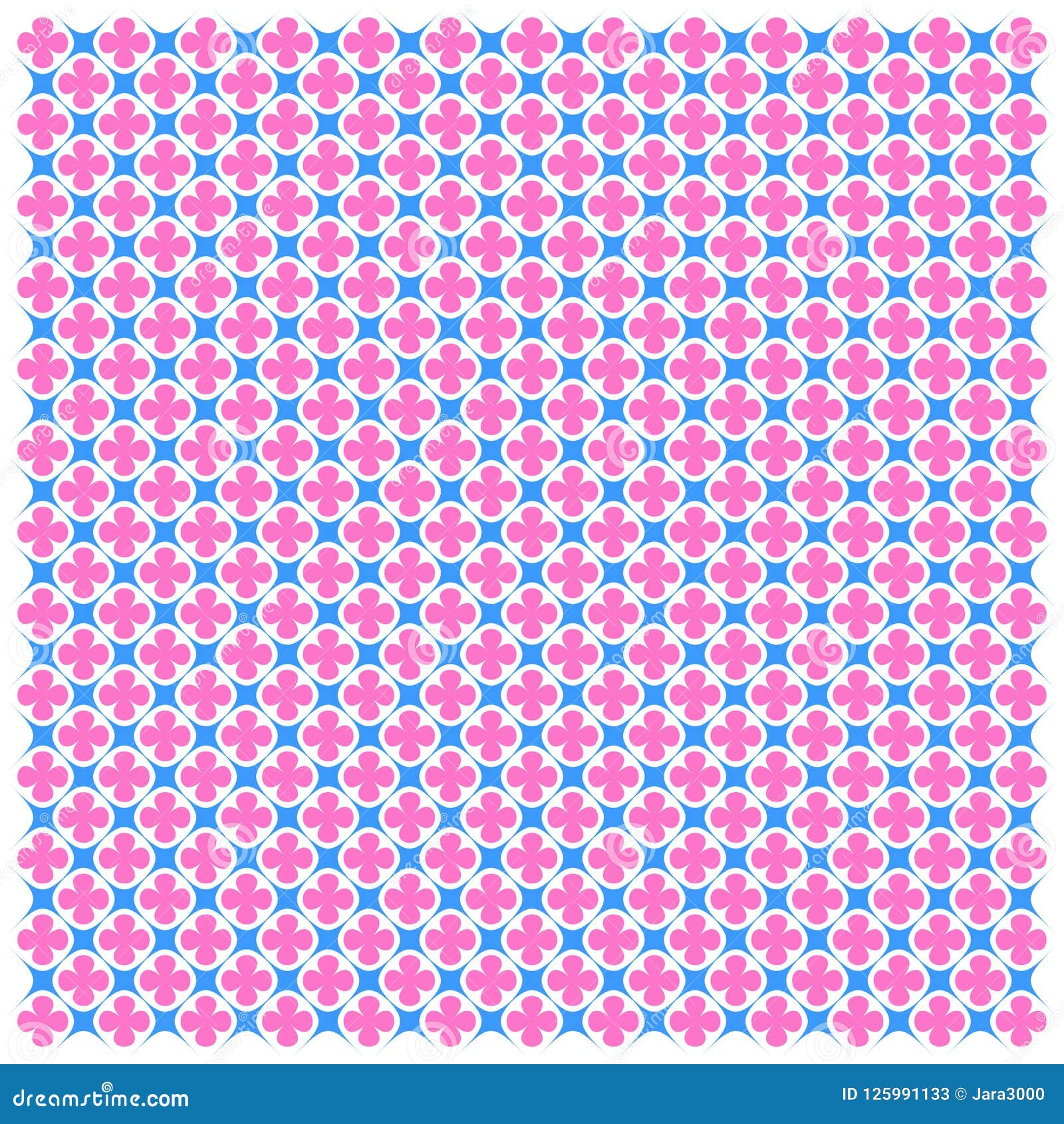 Pink-blue Geometric Seamless Pattern. Vector Image Stock Vector ...