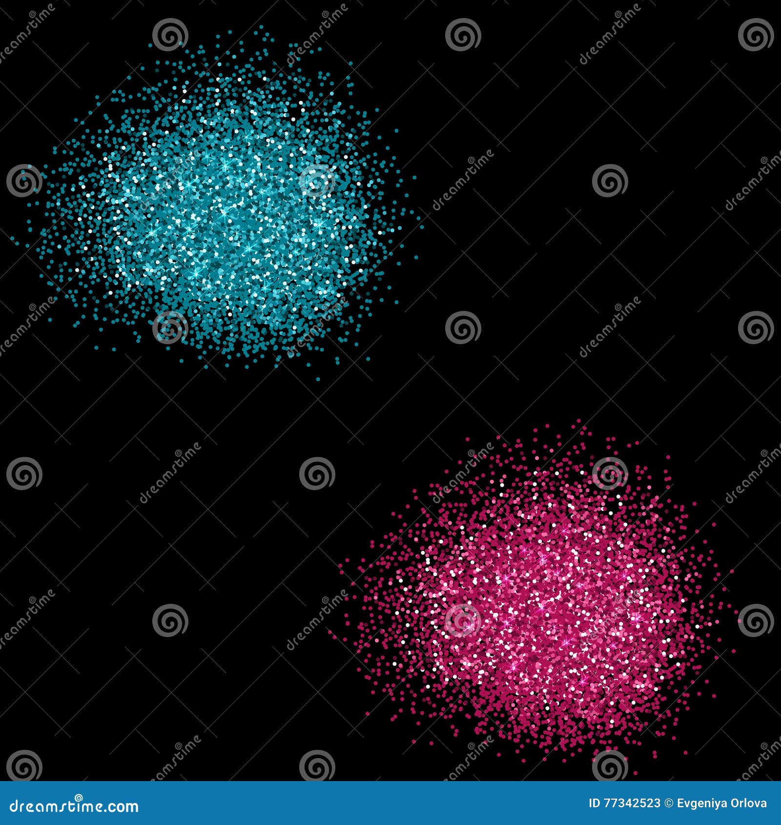 Pink And Blue Glitter Background, Shiny Texture Cartoon Vector ...
