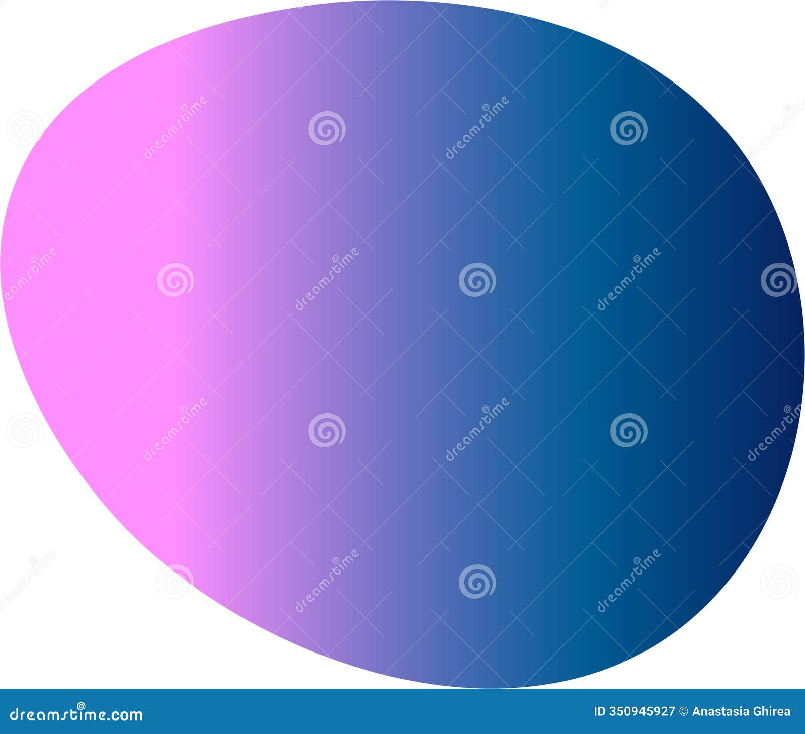 Pink and Blue Gradient Oval Shape Stock Illustration - Illustration of ...