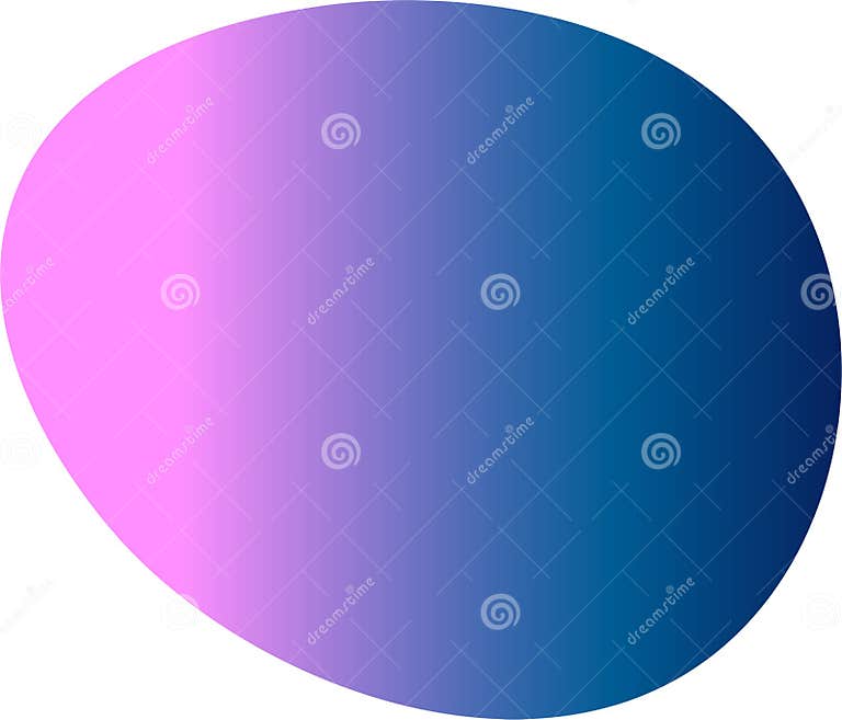 Pink and Blue Gradient Oval Shape Stock Illustration - Illustration of ...