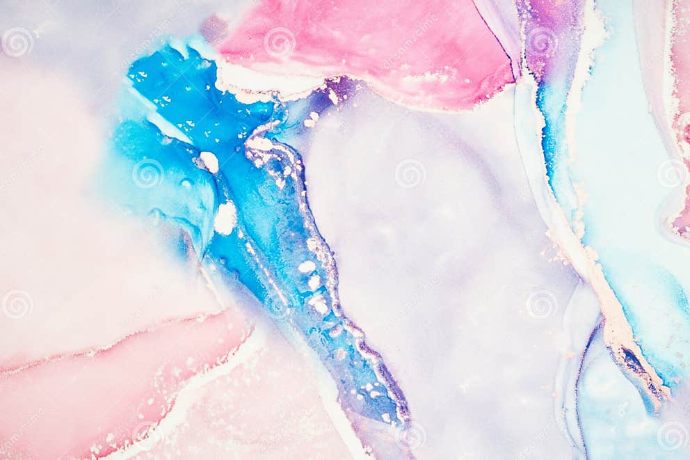 Pink and Blue Marble Pattern on Textile, Abstract Texture As Background ...