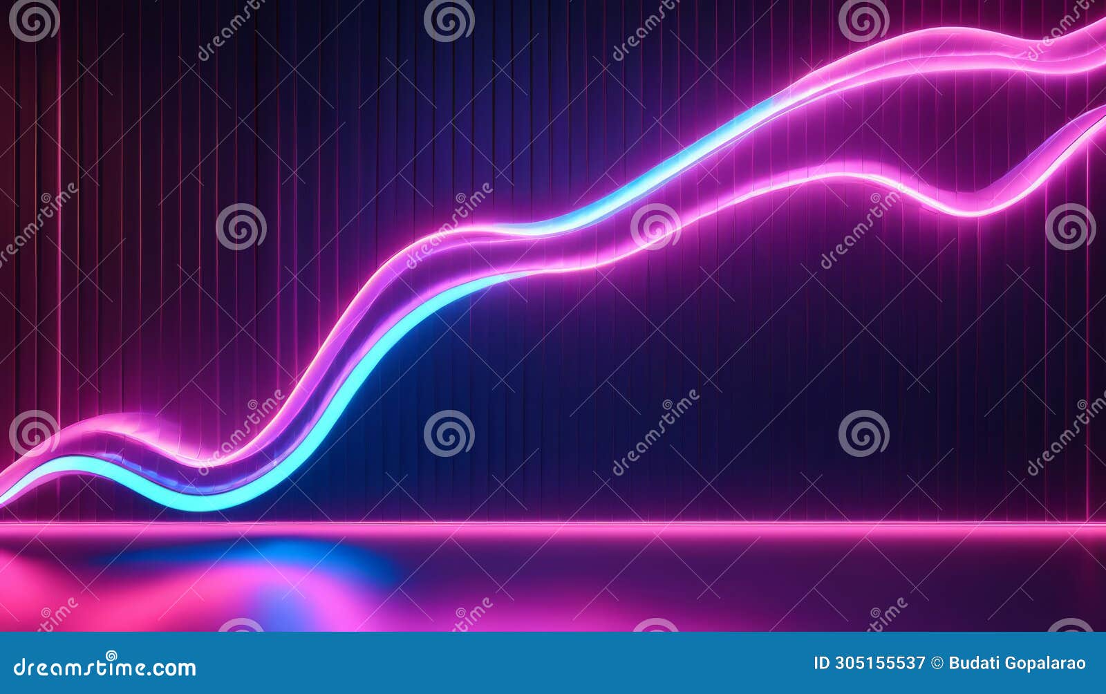A pink and blue neon light stock illustration. Illustration of bright ...