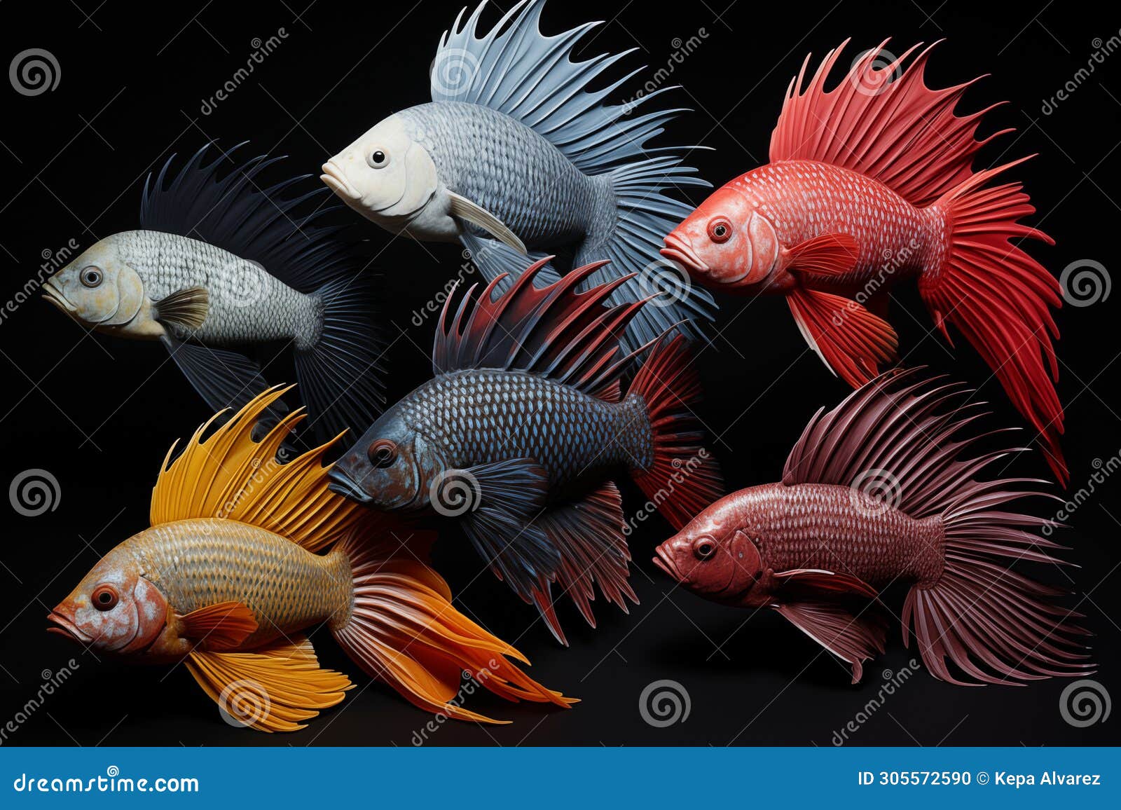 Pink Blue Orange and More Colorful Fish Texture Wallpapers Stock ...