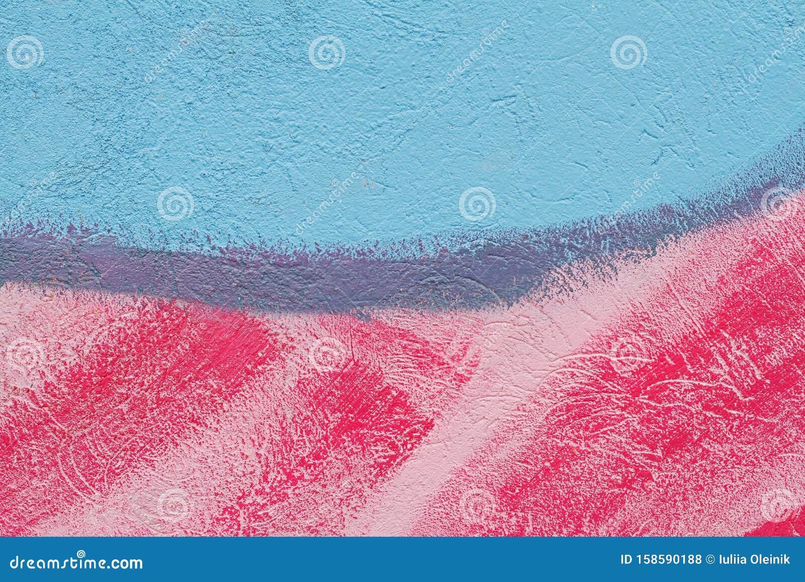 Pink and blue painted wall stock photo. Image of facade - 158590188