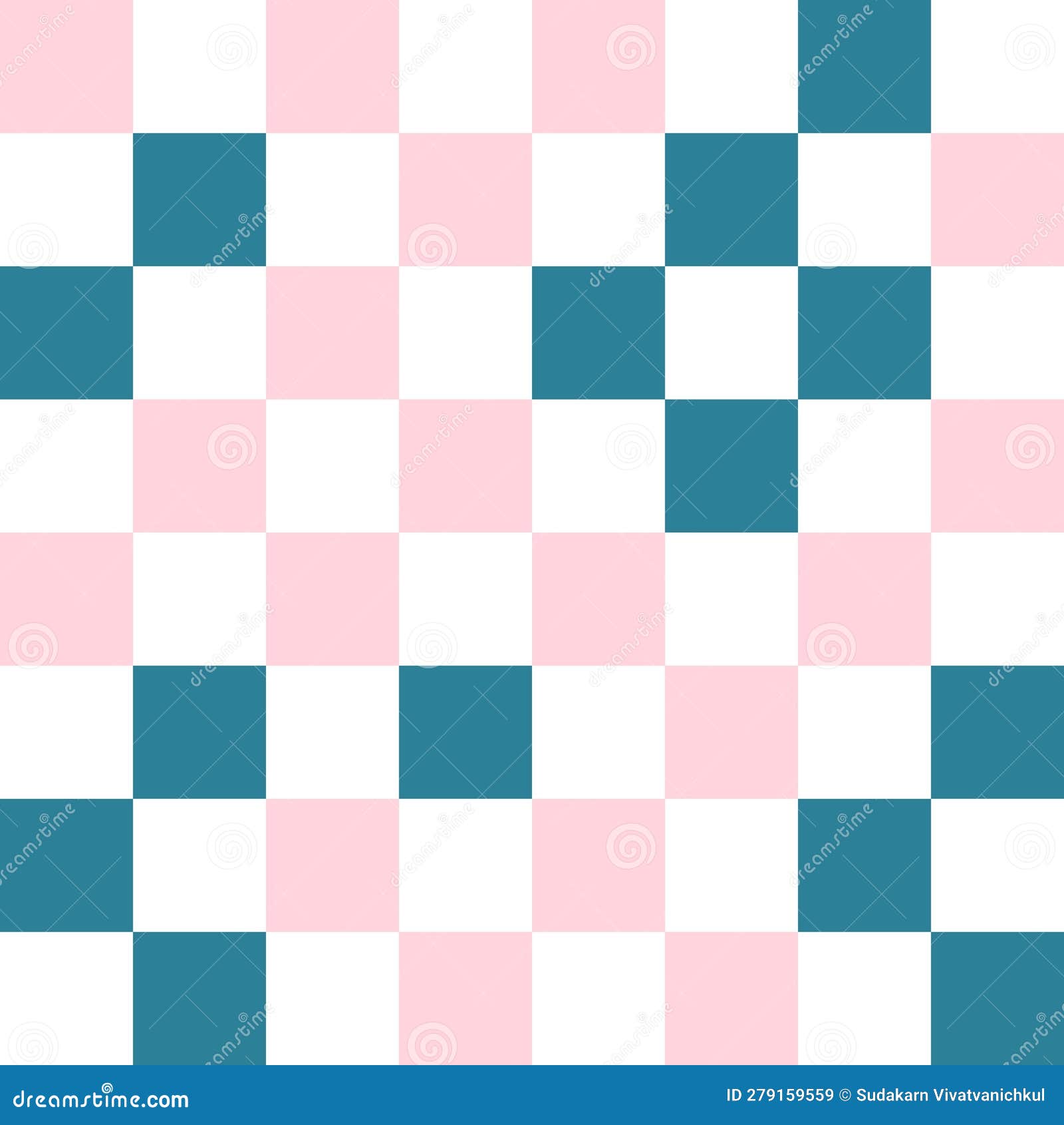 Pink and Blue Pastel Checkerboard Pattern Background. Stock Vector ...