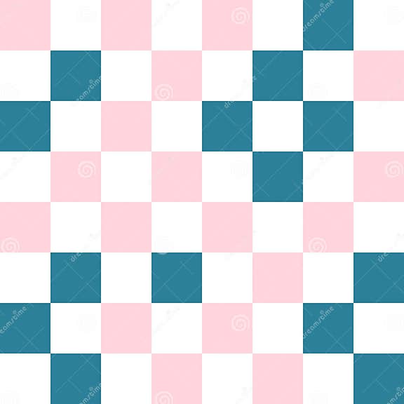Pink and Blue Pastel Checkerboard Pattern Background. Stock Vector ...