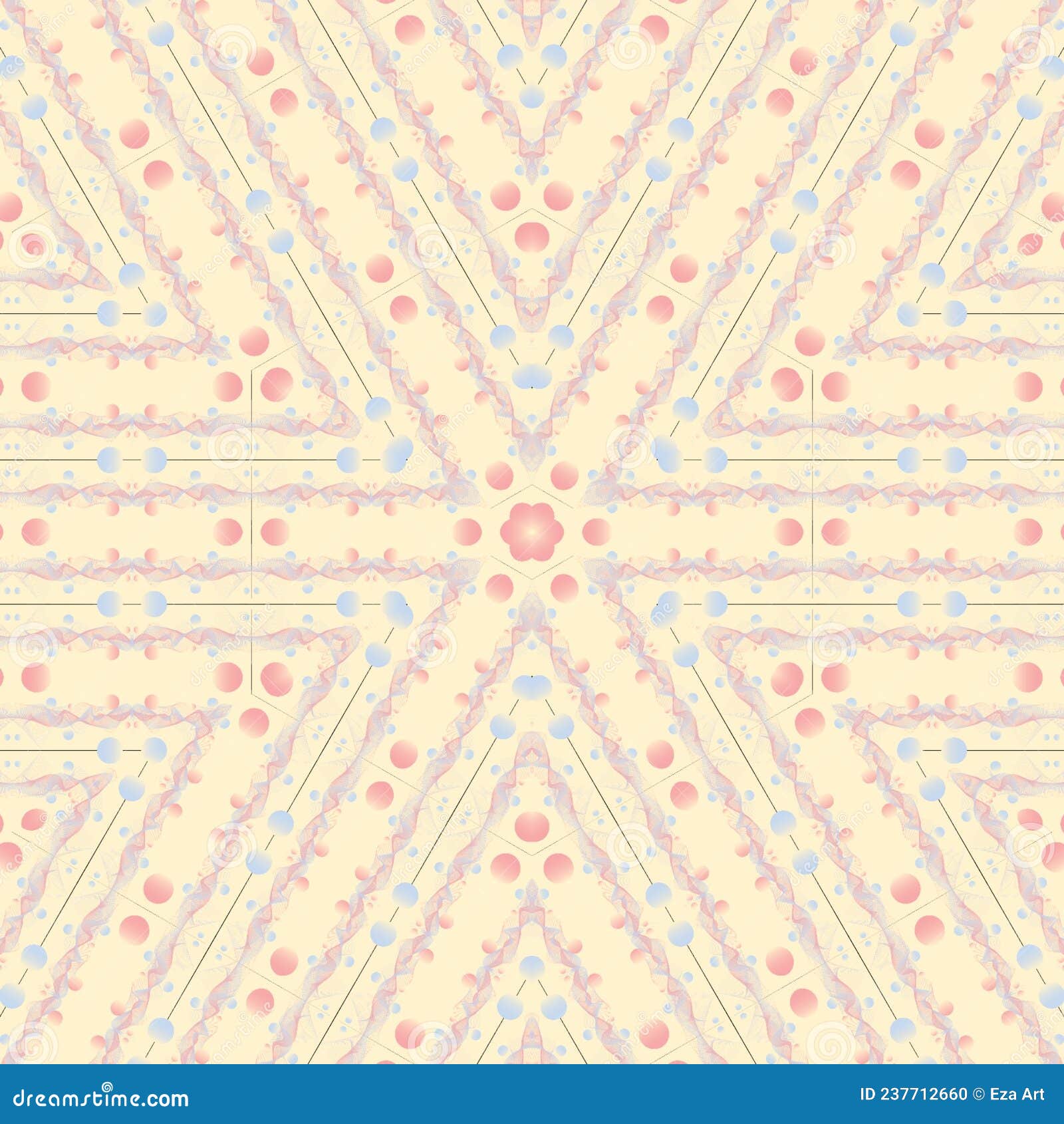 The Pink and Blue Pastel Circle Pattern Stock Photo - Image of pink ...