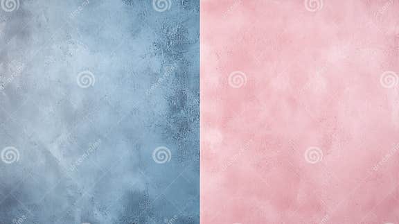 Pink and Blue Pastel Colored Backgrounds are Divided Vertically ...