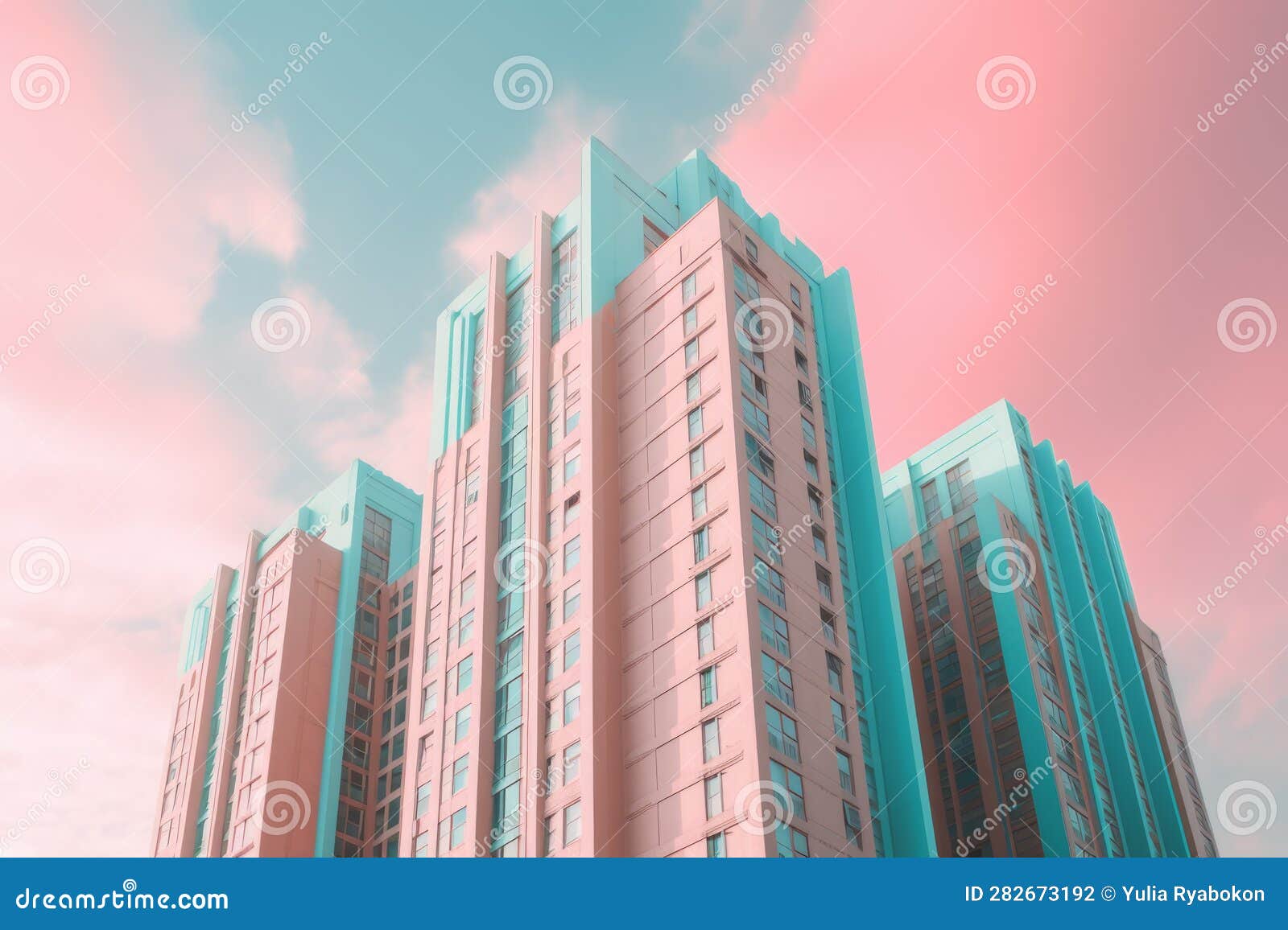 Blue Skyscraper Cartoon Vector Illustration | CartoonDealer.com #93592768