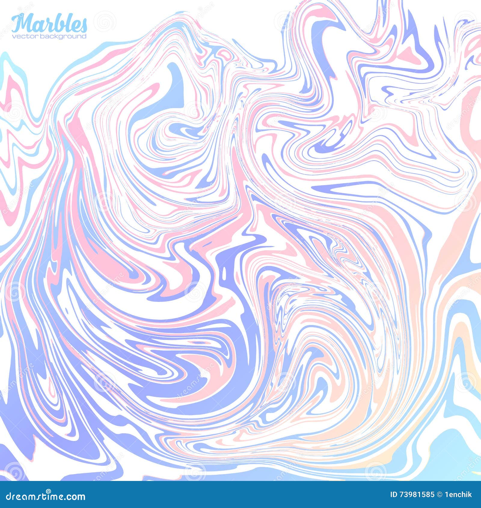 Pink and Blue Trendy Colors Marble Abstract Vector Background Stock ...