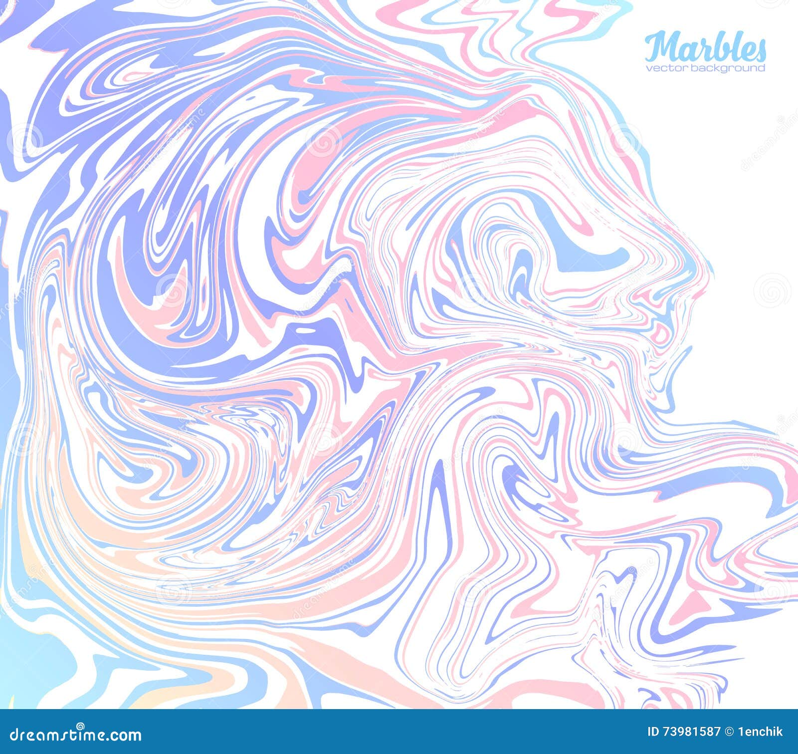 Pink and Blue Trendy Colors Marble Abstract Vector Background Stock ...