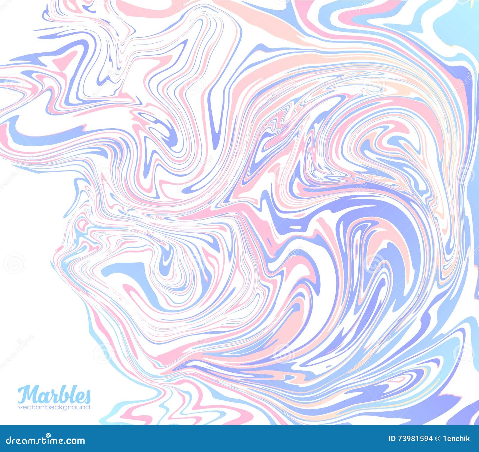 Pink and Blue Trendy Colors Marble Abstract Vector Background Stock ...