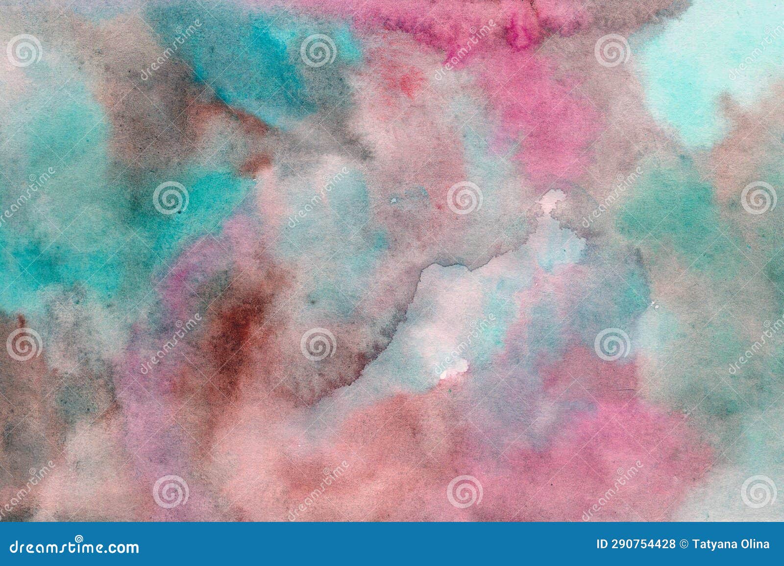 Pink -blue Watercolor Background Texture Stock Photo - Image of aquarel ...
