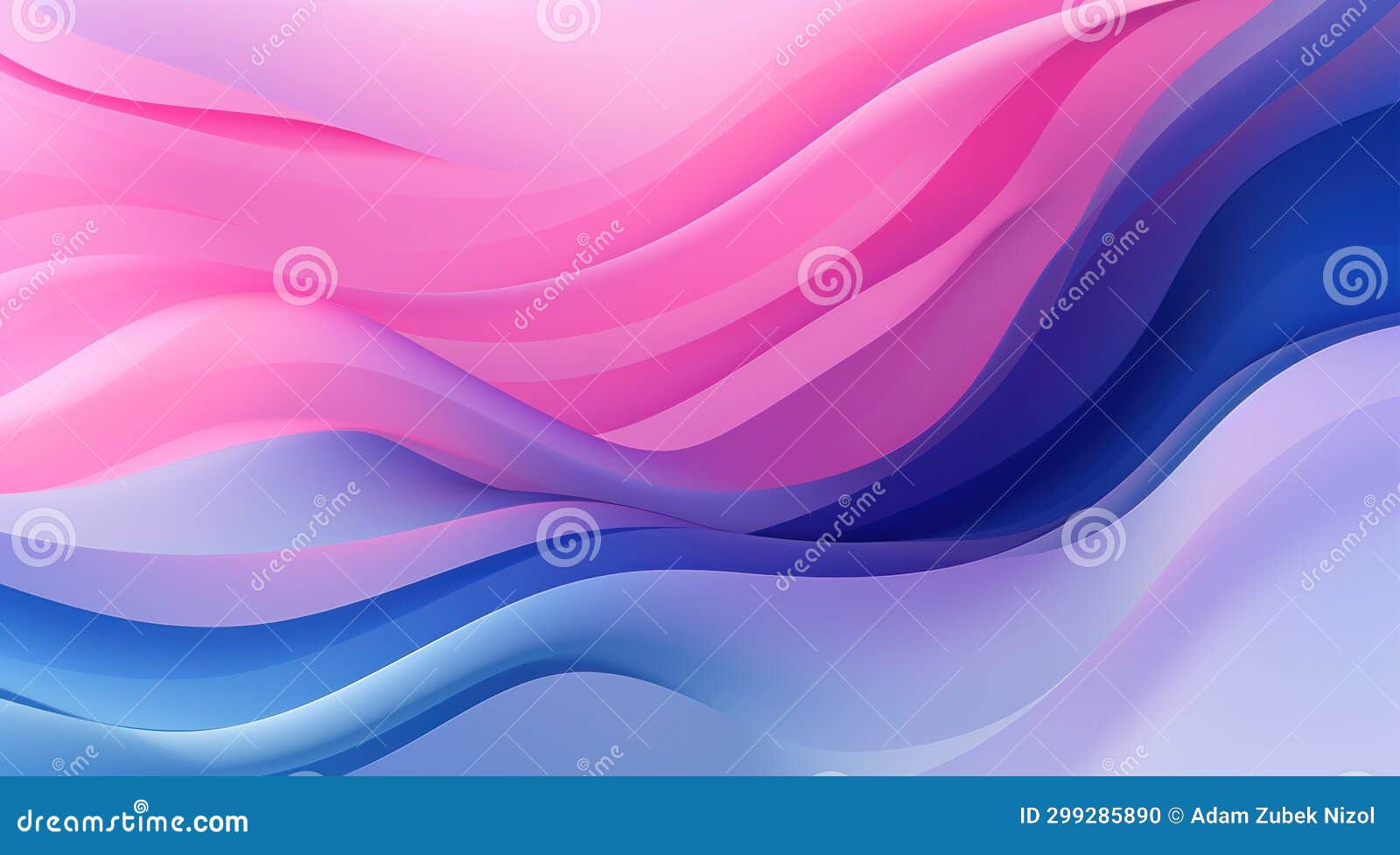 A pink and blue wavy lines stock illustration. Illustration of ...