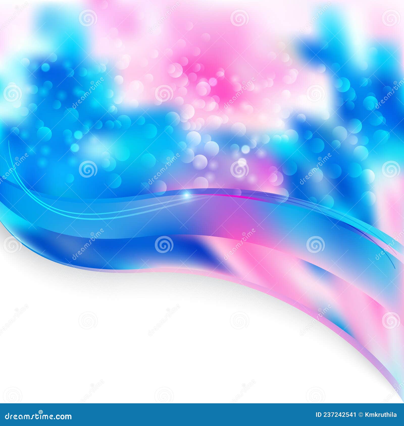 Pink Blue and White Wave Border Business Background Vector Beautiful ...