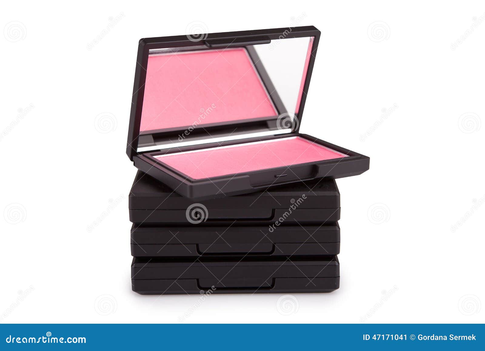Pink blush on a pile stock image. Image of female, close - 47171041