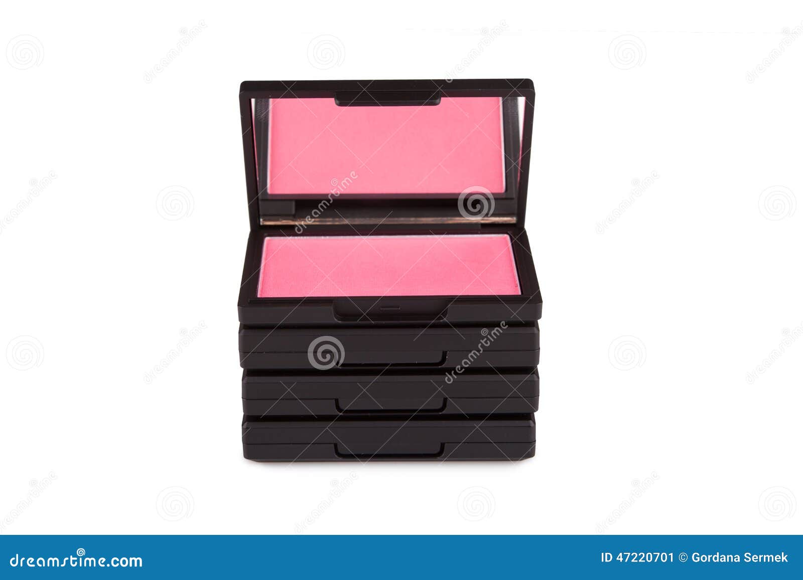 Pink blush on a pile stock image. Image of makeup, blusher - 47220701