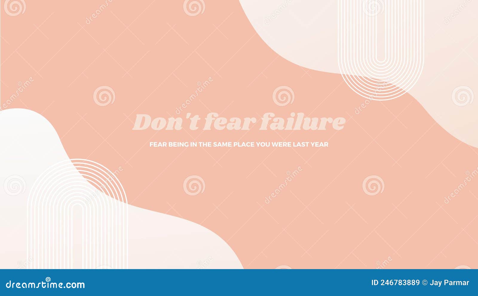 Pink Boho Empowering Desktop Background Stock Illustration ...