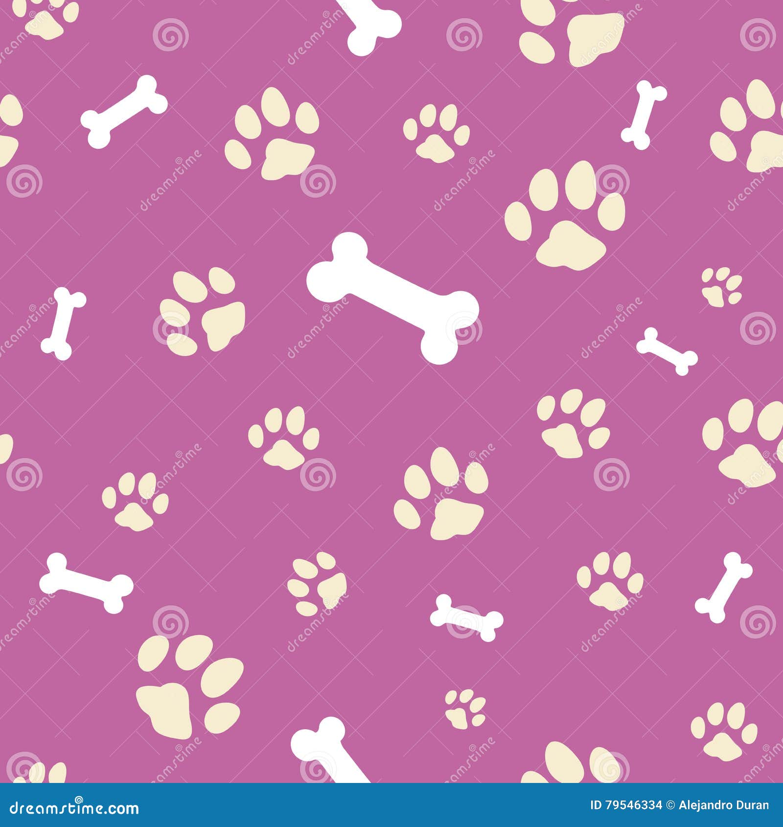 Pink Dog Bone Background