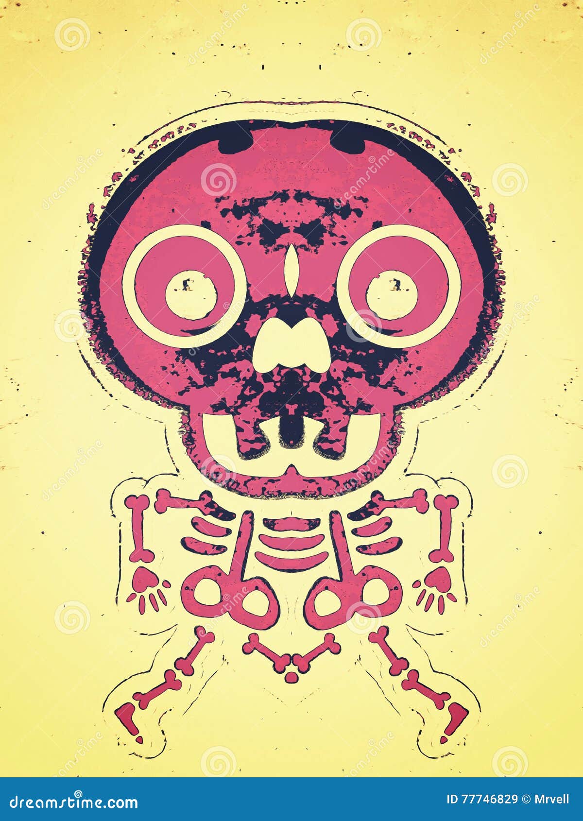 Pink Bone Skull Structure Stock Illustrations – 17 Pink Bone Skull ...