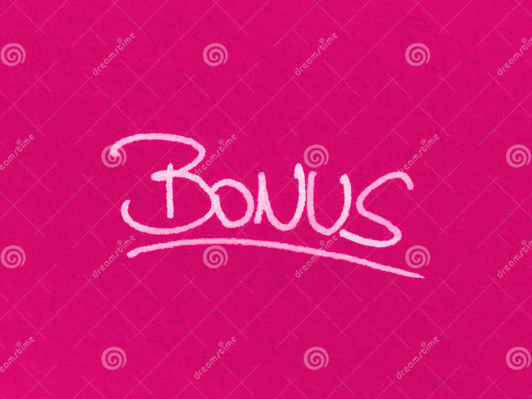 Pink Bonus stock image. Image of money, information, retail - 13610873