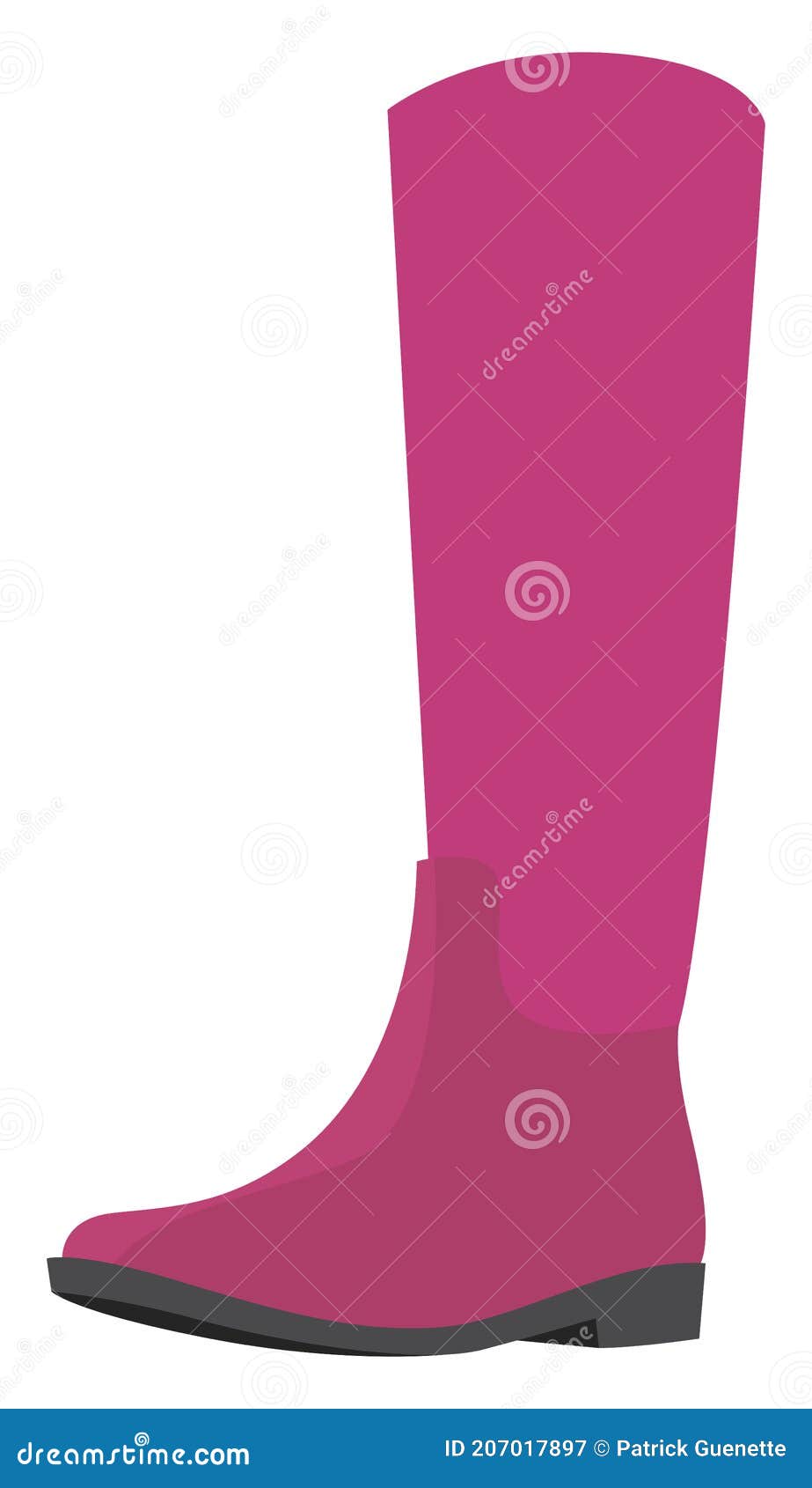 Pink Boots, Illustration, Vector Stock Vector - Illustration of foot ...