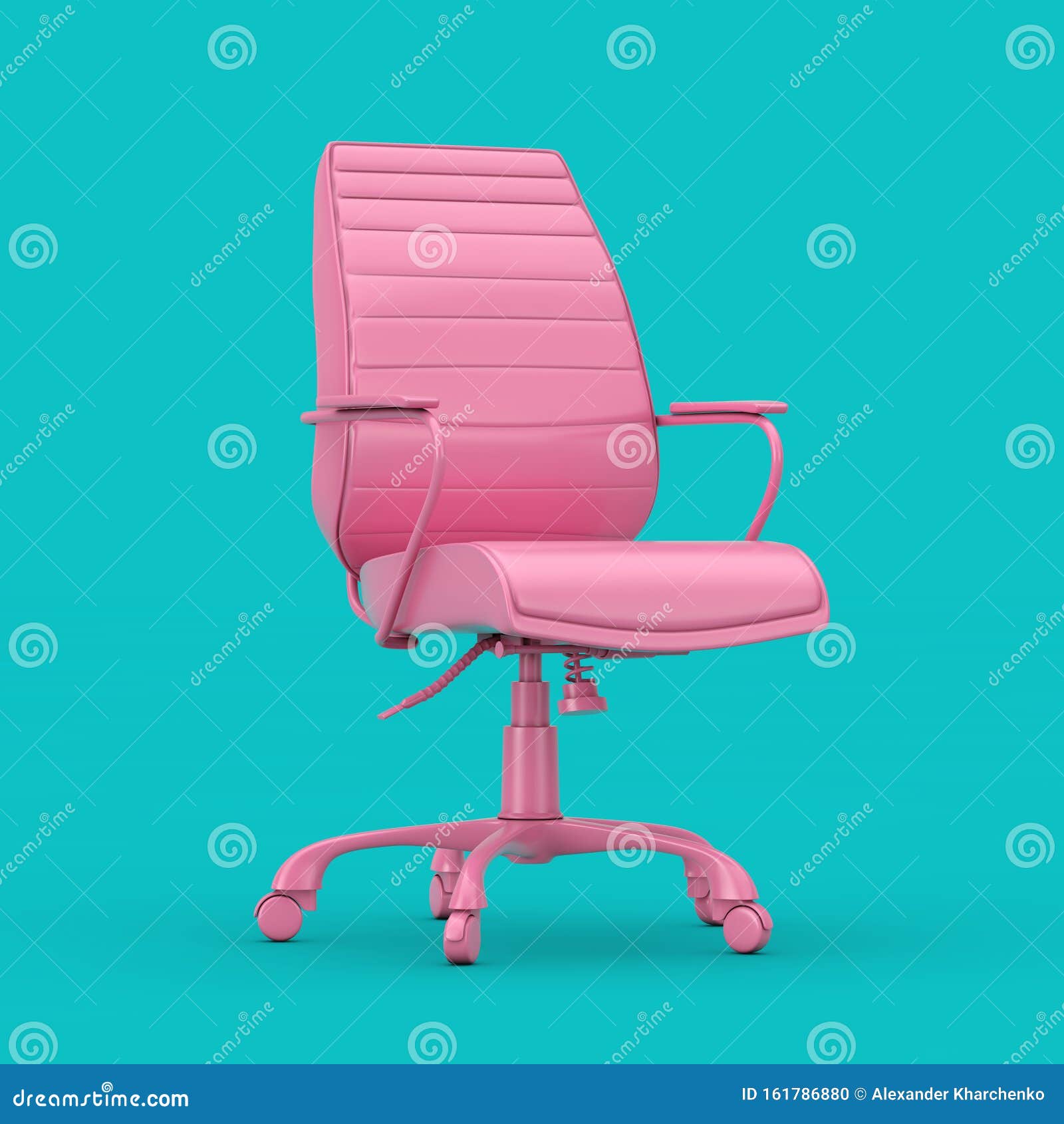 Office Chair Depicted In Abstract Style, Magnetic Fields Around Every ...