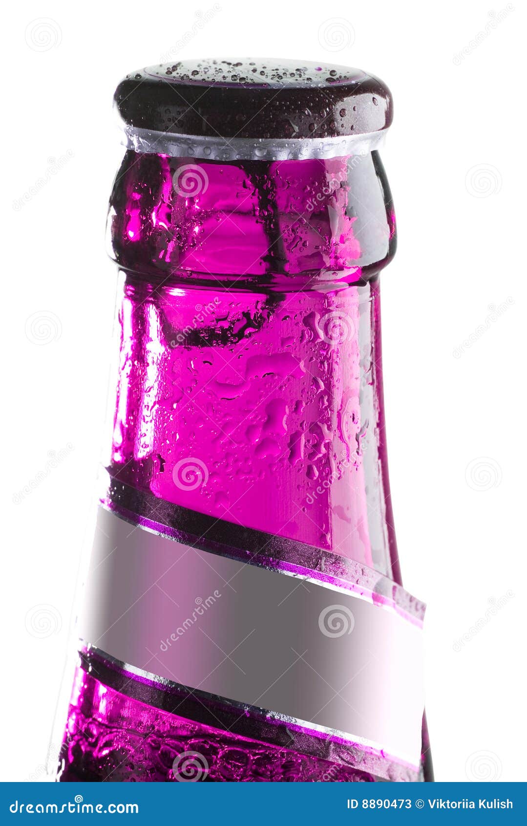 Pink bottle of beer stock image. Image of cocktail, fluid - 8890473