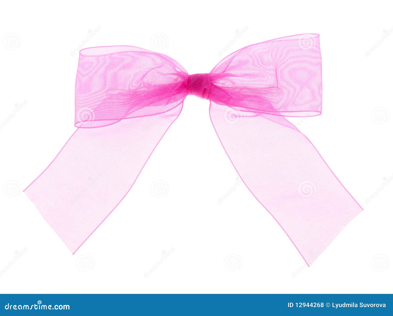 Pink bow stock photo. Image of element, present, color - 12944268