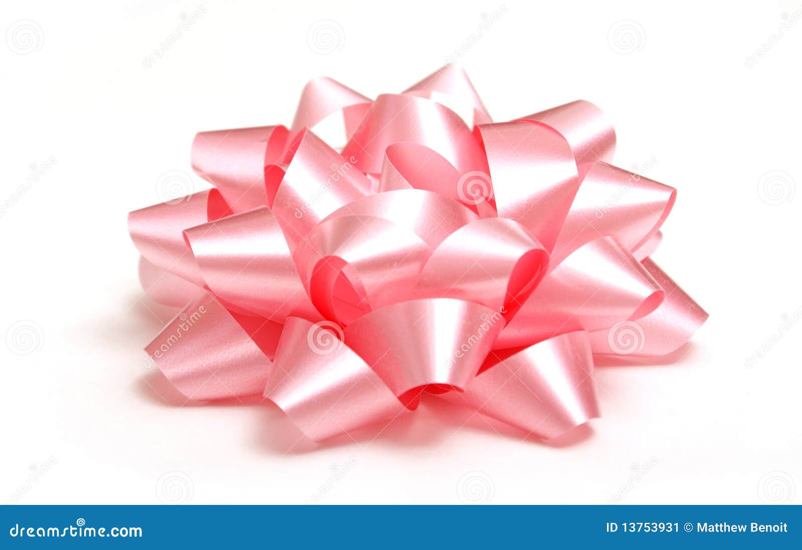 Pink Bow stock image. Image of celebration, christmas - 13753931