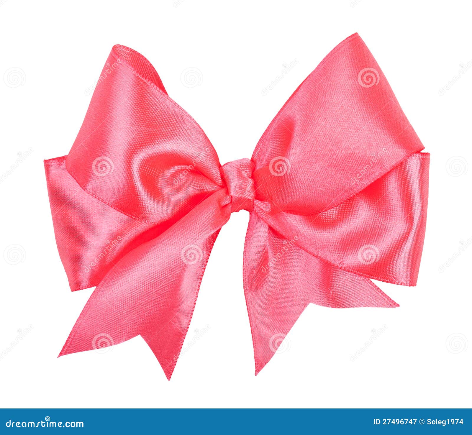 Pink bow stock image. Image of bright, glossy, saturated - 27496747