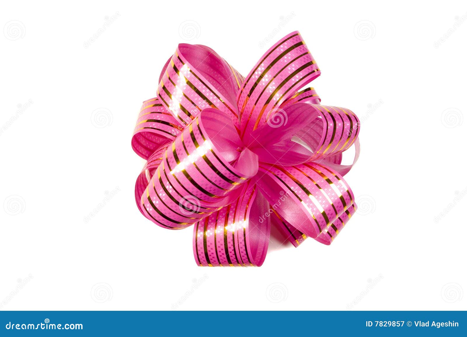 Pink bow stock image. Image of holiday, present, gift - 7829857