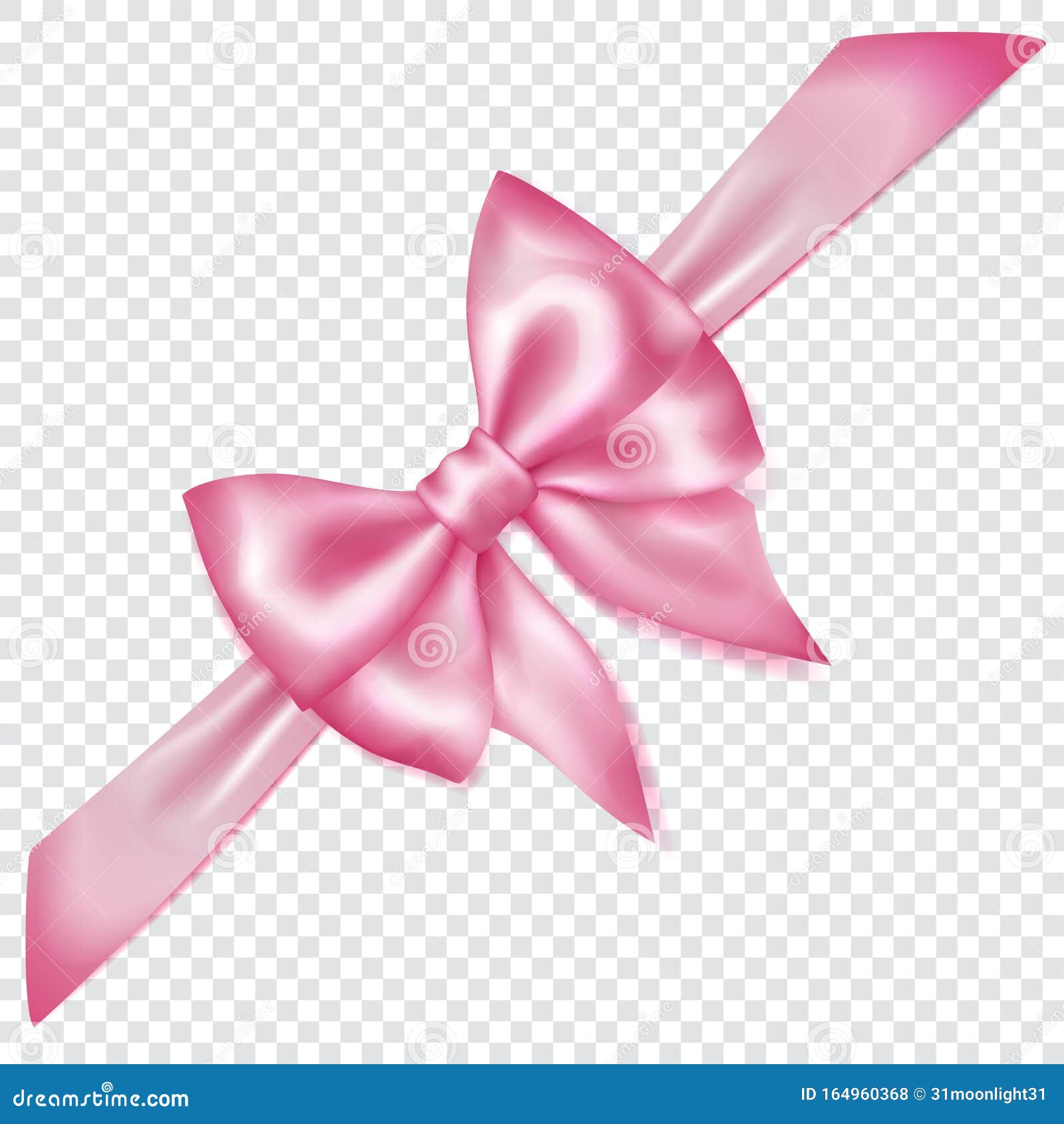 Pink Bow Transparent Background