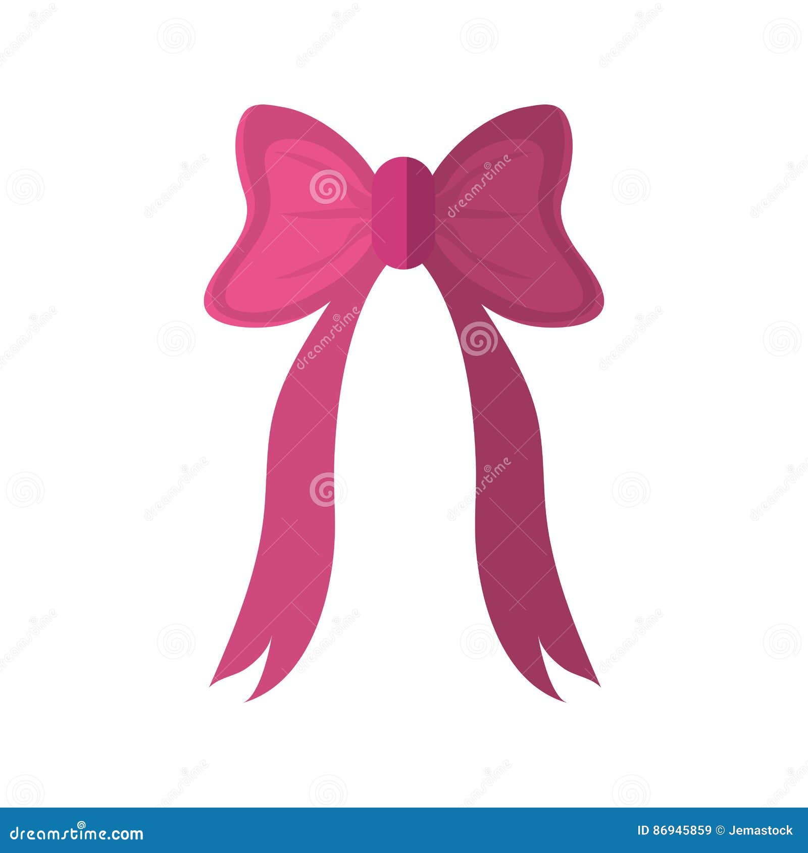 Pink bow icon stock vector. Illustration of design, sign - 86945859