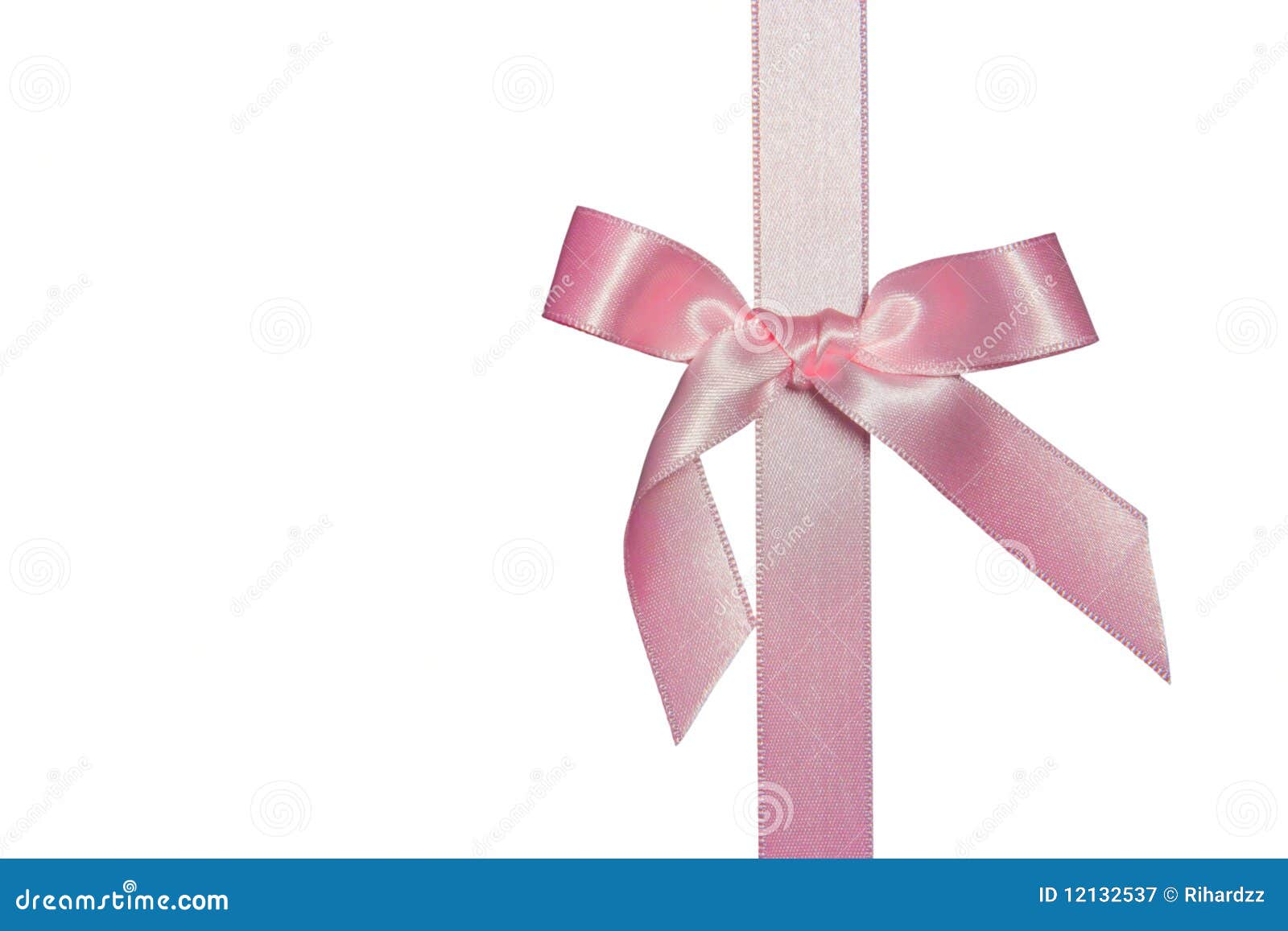 Pink bow,isolated stock image. Image of present, white - 12132537