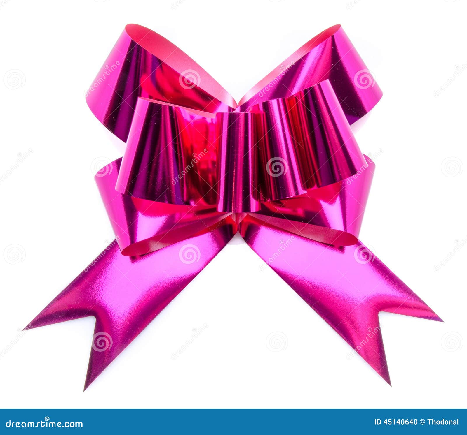 Pink bow stock photo. Image of festive, wrap, ribbon - 45140640