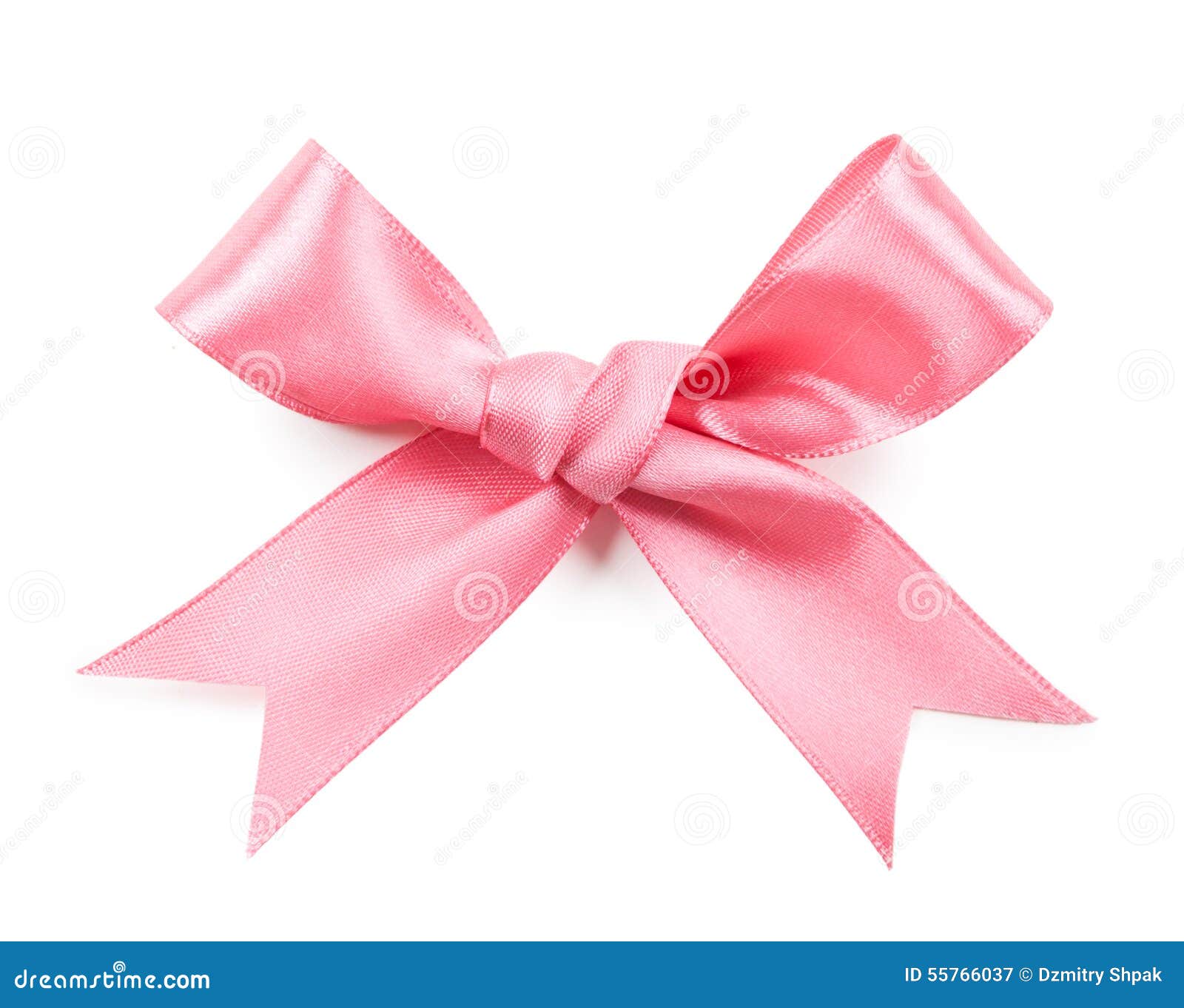 Pink Bow Isolated on White Background Stock Image - Image of design ...