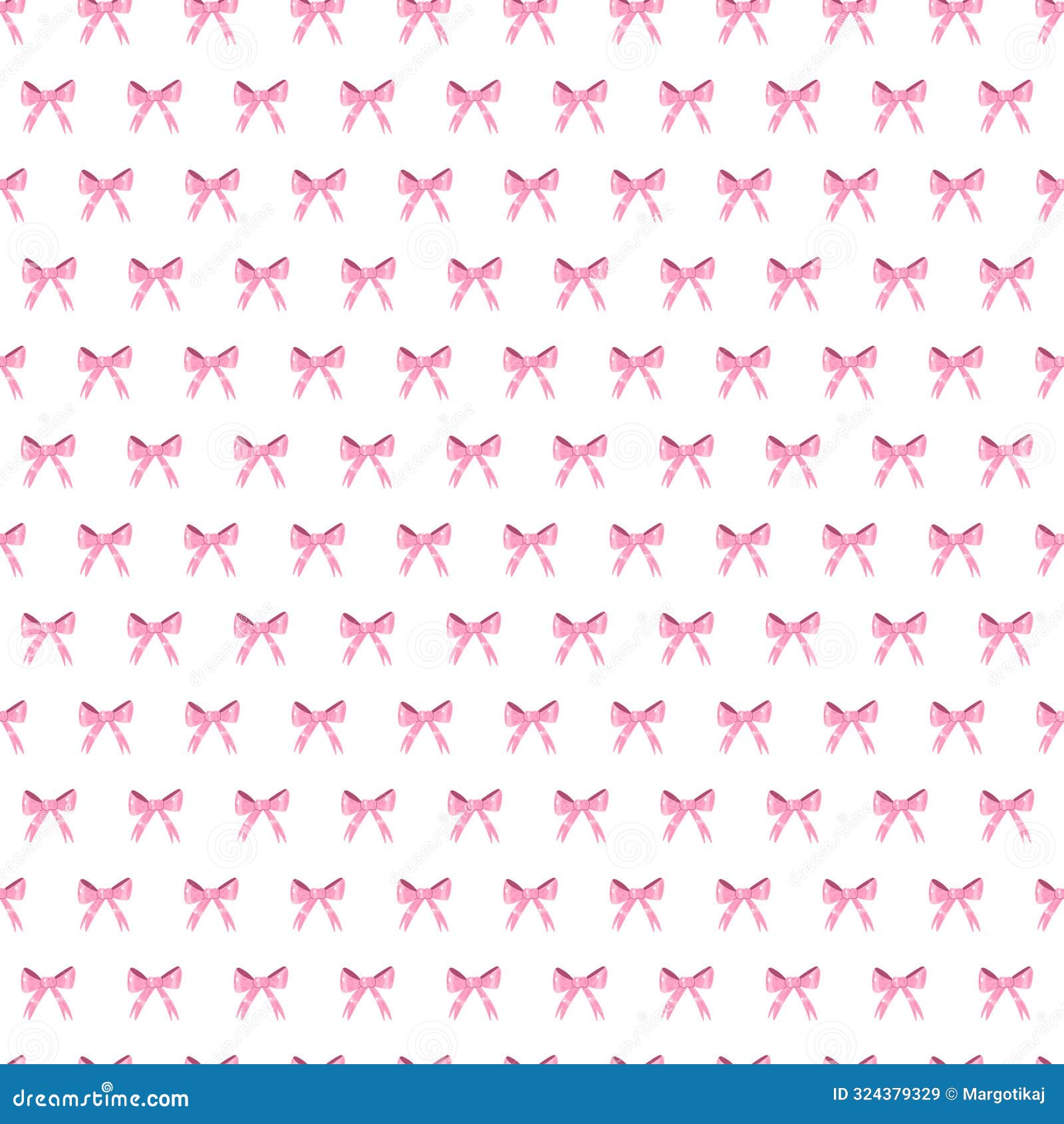 Pink Bow Seamless Pattern Design Stock Vector - Illustration of ...