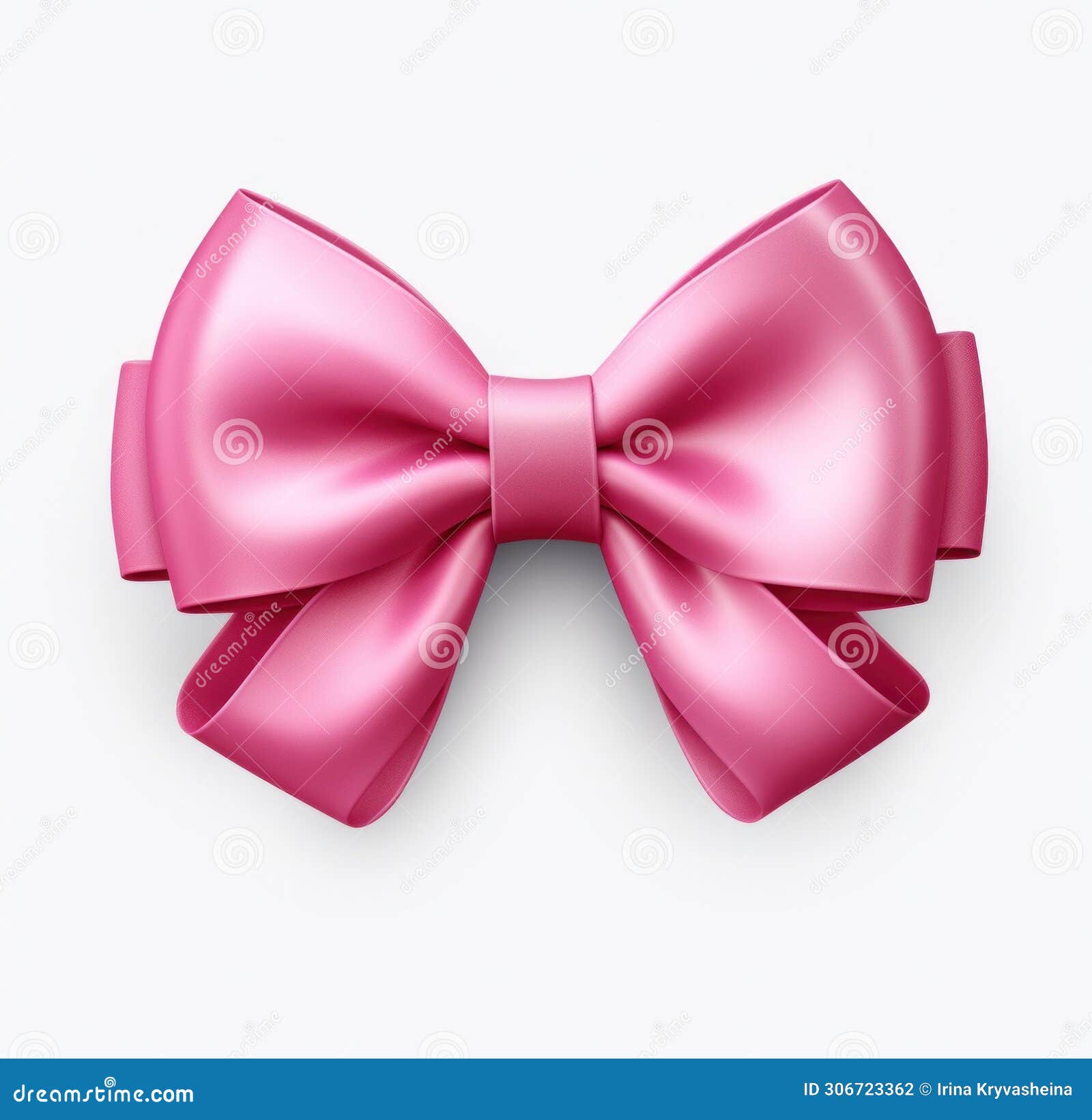 Pink Bow in the Shape of a Bow Stock Photo - Image of accessory, knot ...