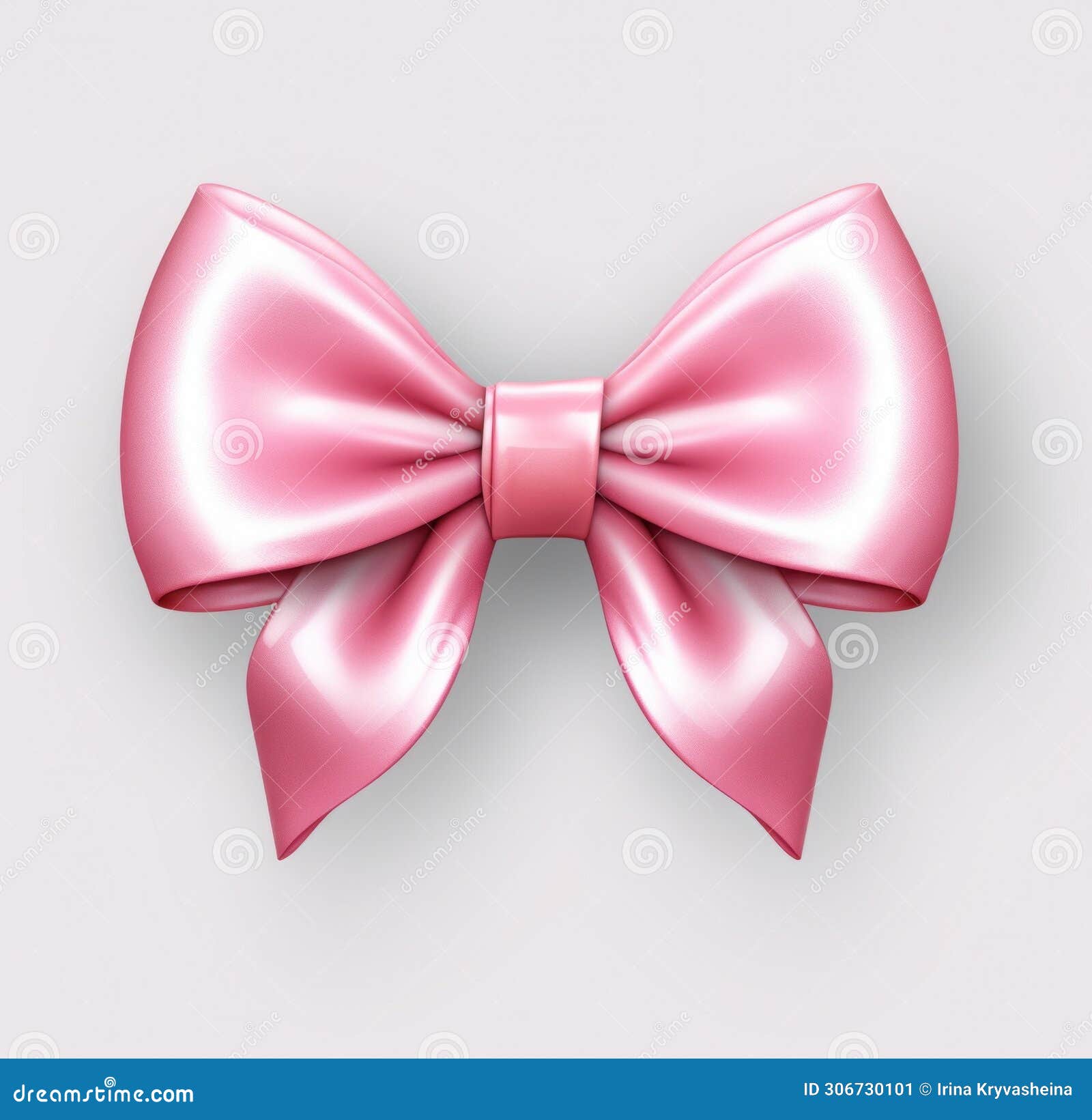 Pink Bow in the Shape of a Bow Stock Image - Image of decoration ...