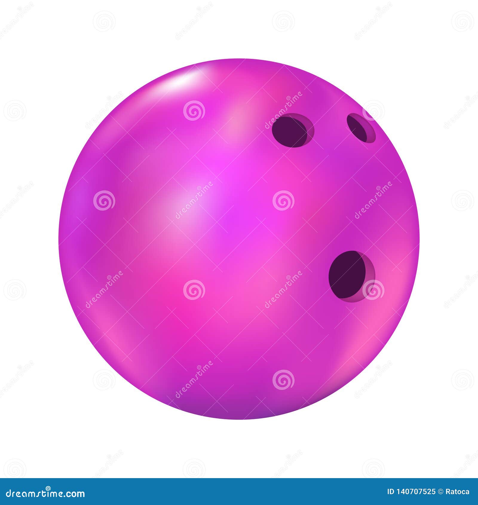 Pink bowling ball draw stock vector. Illustration of icon - 140707525