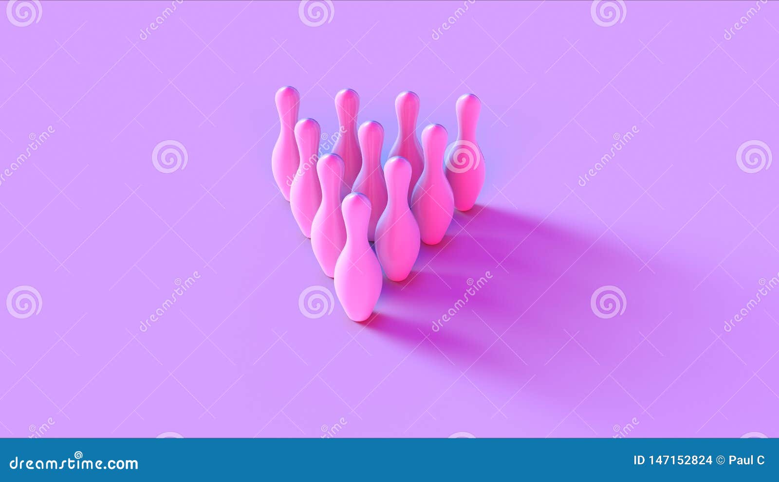 Pink Bowling Pins stock abbildung. Illustration von winkel - 147152824